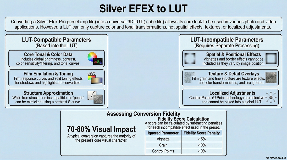Silver Efex preset to LUT Convertor – Photoedit HELP