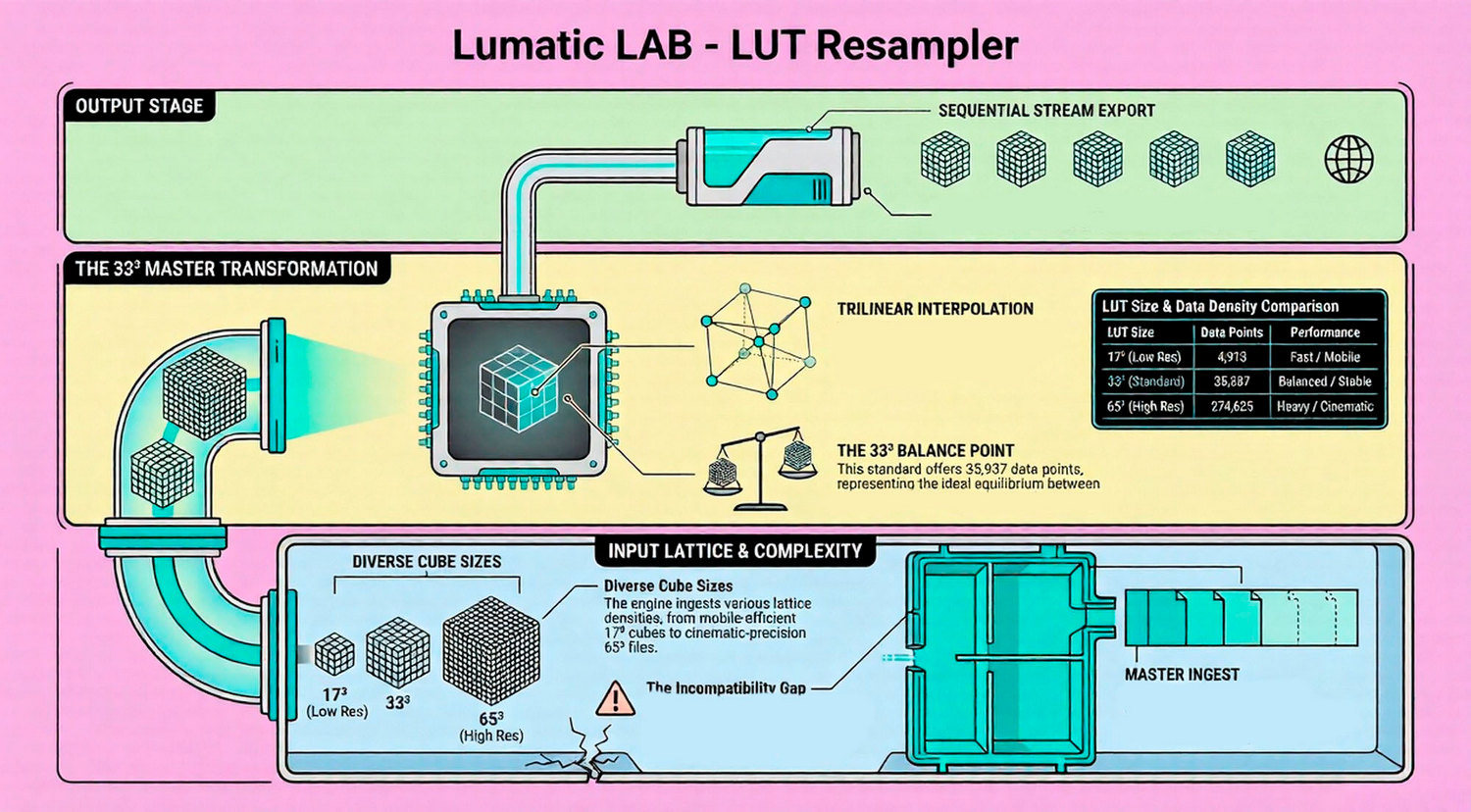 Lumatic LAB – LUT Resampler – Photoedit HELP